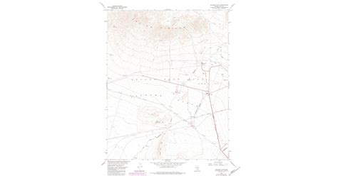 1961 Map Of Jackass Flats Nye County Nv — High Res 1984 Print Pastmaps