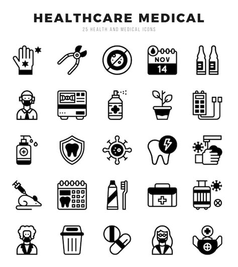 Premium Vector Healthcare Medical Icons Pack Lineal Fill Icons Set