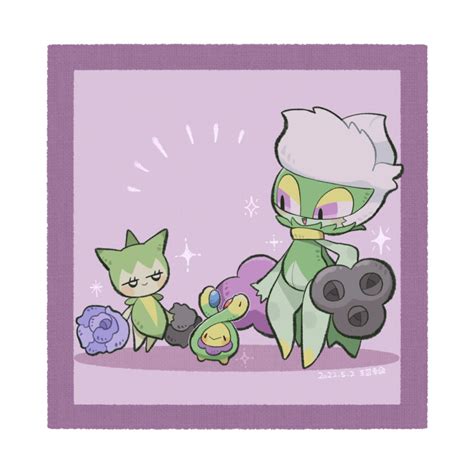 Karin 100100 Budew Roselia Pokemon Roserade Nintendo Pokemon