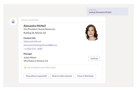 Workday For Microsoft Teams