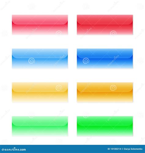 empty rectangular web buttons stock illustration illustration of