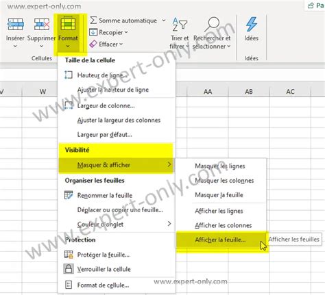 Comment Masquer Ou Afficher Une Feuille Excel Astuces Office