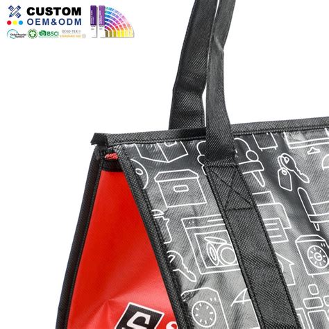 China Eco Insulated Grocery Totes With Zipper Supplier Manufacturer