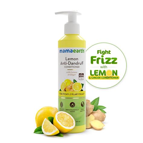 Mamaearth Lemon Anti Dandruff Conditioner 250 Ml Controls Frizz