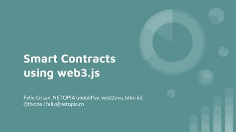 smart contracts using web3 js