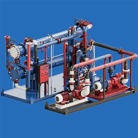 Artstation Hard Surface Kitbash Oil Plant Design Pack