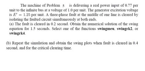 solved problem 5 a 60 hz synchronous generator has a