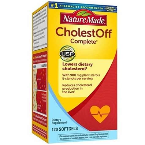 Plant Based Dietry Supplement Nature Made Cholestoff Original Caplets