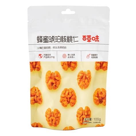 百草味 蜂蜜琥珀核桃仁 100 克 Weee