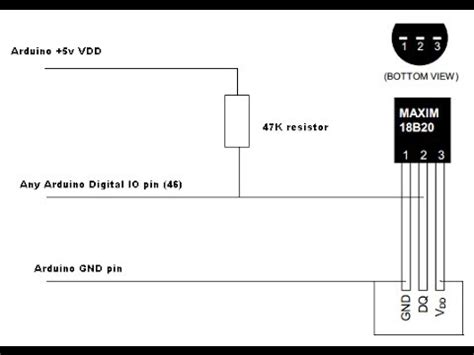 DS B Dallas Wire Digital Temperature Sensor With Arduino Tutorial YouTube