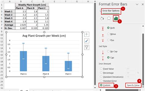 How To Add Standard Deviation Error Bars In Excel Excel Insider