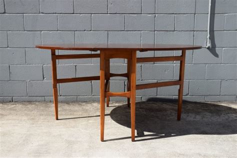 Mid Century Oval Dropleaf Dining Table Circa 1970s Structured Rebellion