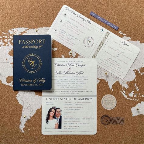 Passport Wedding Invitation Templates Artofit
