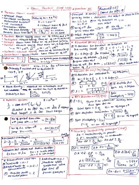 Atomic Structure Short Notes By Rupesh Pdf