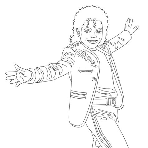 Cool Coloring Pages Michael Jackson Coloring Page Michael Jackson