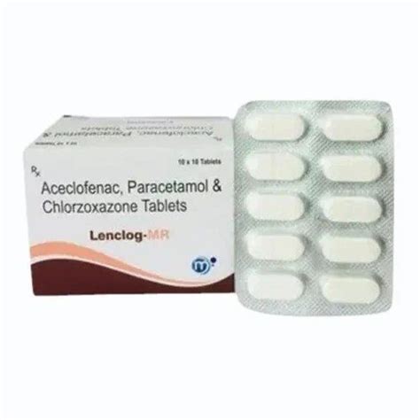 Lenclog Mr Aceclofenac Paracetamol Chlorzoxazone Tablets At ₹ 640box Ghaziabad Id