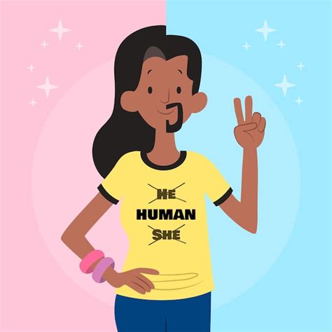 Free Vector Illustration Gender Identity Concept