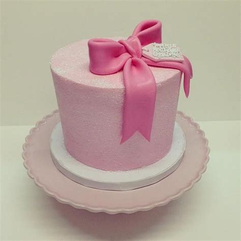 Pink Glitter Birthday Cake