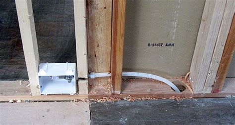 Install Ice Maker Outlet Box In Existing Wall