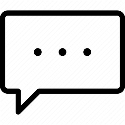 Bubble Chat Message Messages Square Typing Icon Download On