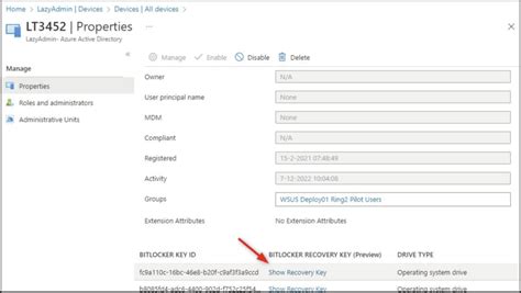 How To Find Bitlocker Recovery Key Password