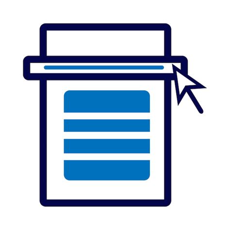 Premium Vector Web Menu Click Menu Nav Bar Menu Scrolling Icon