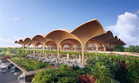 Foster Partners Reveals Techo International Airport With Tree Canopy