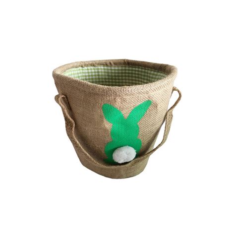 1pcs Cute Easter Bunny Basket Linen Baskets Egg Ca Grandado