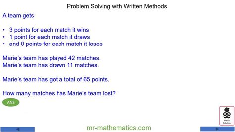 problem solving numerical methods mr
