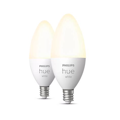 Hue 2 Pack E12 B39 Candle Led Bulbs White Philips Hue