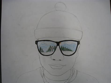 How To Draw Glasses Reflection