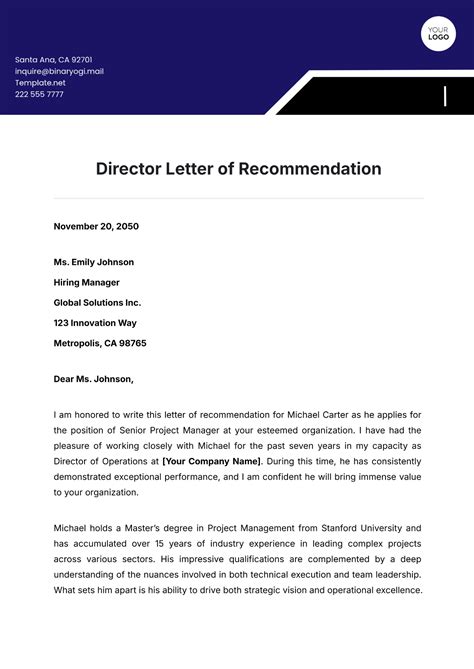 Board Of Directors Welcome Letter Template
