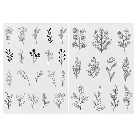 Trayknick Jeans Embroidery Patch 2 Sheets Stitch Embroidery Patches