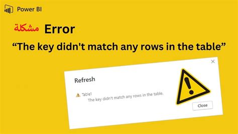 Change Data Source Power BI The key didn t match any rows in the table حل مشكلة YouTube
