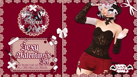餅 Sexy Valentines Set ― Gen3 Flat Chest Freyja Legs With And