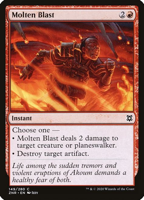 Molten Blast · Zendikar Rising Znr 149 · Scryfall Magic The