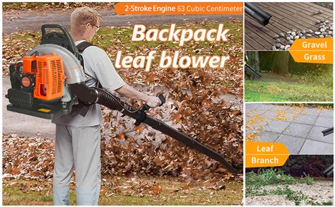 Backpack Leaf Blower 63cc 2 Stroke Engine Backpack Blower