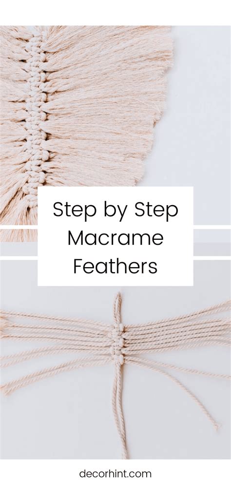 Diy Macrame Feathers Easy Step By Step Guide Artofit
