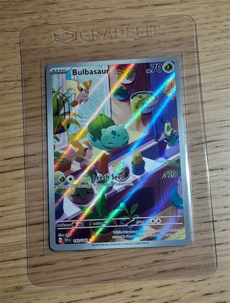 Bulbasaur 143 142 Stellar Crown Pokemon Full Art Illustration Rare