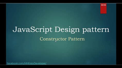 2 Constructor Pattern Javascript Design Pattern بالعربي Youtube