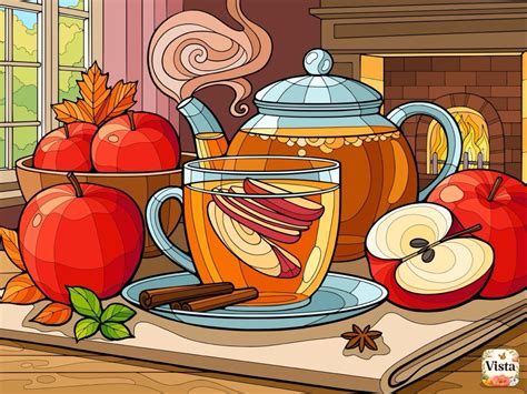 Solve Hot Apple Cider With Cinnamon Jigsaw Puzzle Online With 35 Pieces