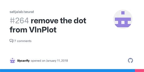 Remove The Dot From Vlnplot · Issue 264 · Satijalabseurat · Github