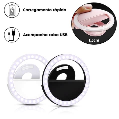 Luz Ring Light Clipe Anel Led Flash P Celular Universal Shopee Brasil