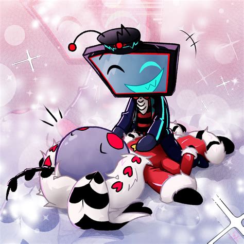 Chibi Vox Sitting On Valentino By Cprkaaroo On Deviantart