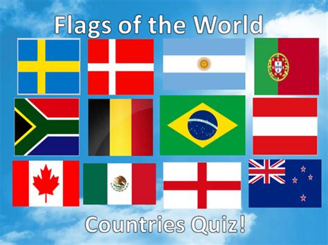 Flags Of The World Quiz By Uk Teaching Resources Tes