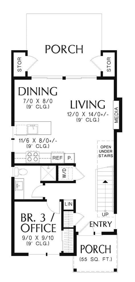Open Two Story Small House Plans Small Two Story House Plans