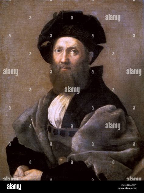 Portrait Of Baldassare Castiglione 1514 1515 Artist Raphael Stock