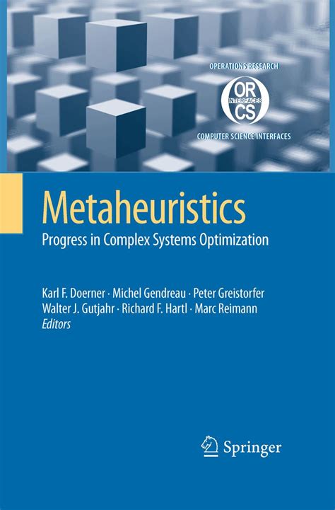 Amazon Metaheuristics Progress In Complex Systems Optimization Operations Researchcomputer