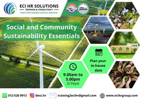 Social And Community Sustainability Essentials Eci Hr Solutions