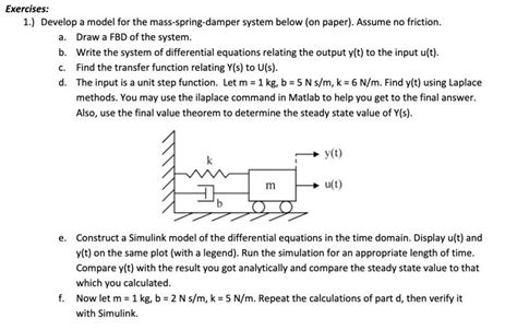 Solved Exercises Develop A Model For The Chegg